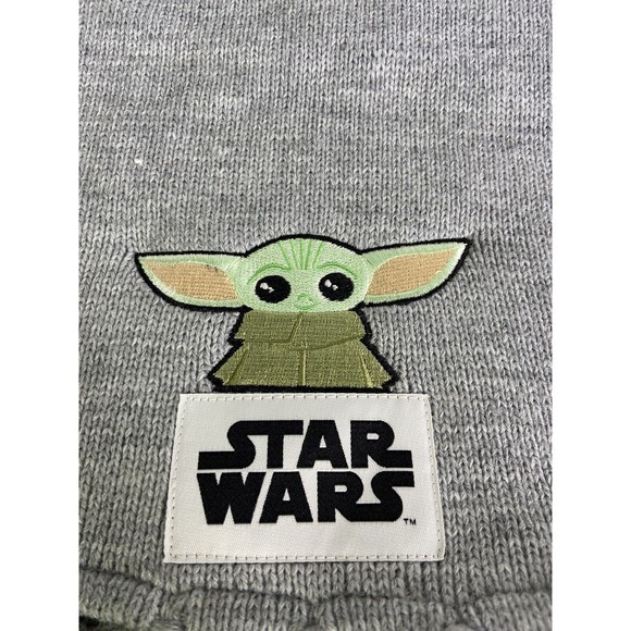 Accessories | Disney Star Wars Mandalorian Baby Yoda Gray Scarf With ...